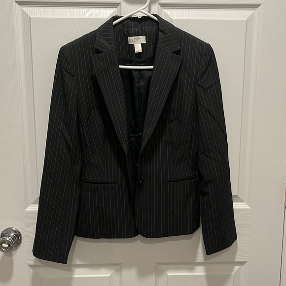LOFT | Jackets & Coats | Tailored Pinstripe Suit | Poshmark